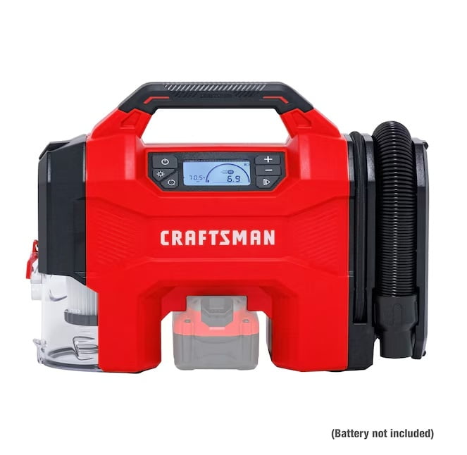 CRAFTSMAN Craftsman Cordless Inflator 20-volt Li-ion Air Inflator ...