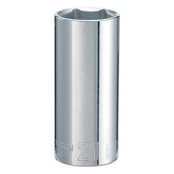 Craftsman 21 mm X 3/8 in. drive Metric 6 Point Deep Deep Socket ...