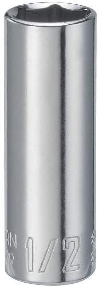 CRAFTSMAN Deep Socket, SAE, 1/4-Inch Drive, 1/2-Inch, 6-Point ...