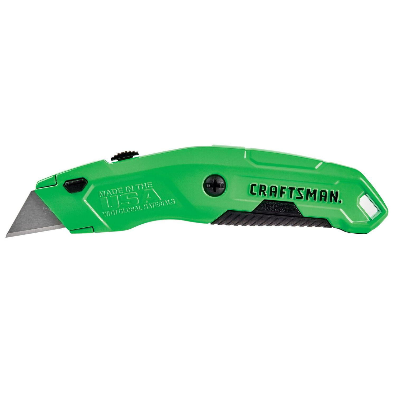 CRAFTSMAN HI-VIS Quick Change 3/4-in 3-Blade Retractable Utility Knife ...