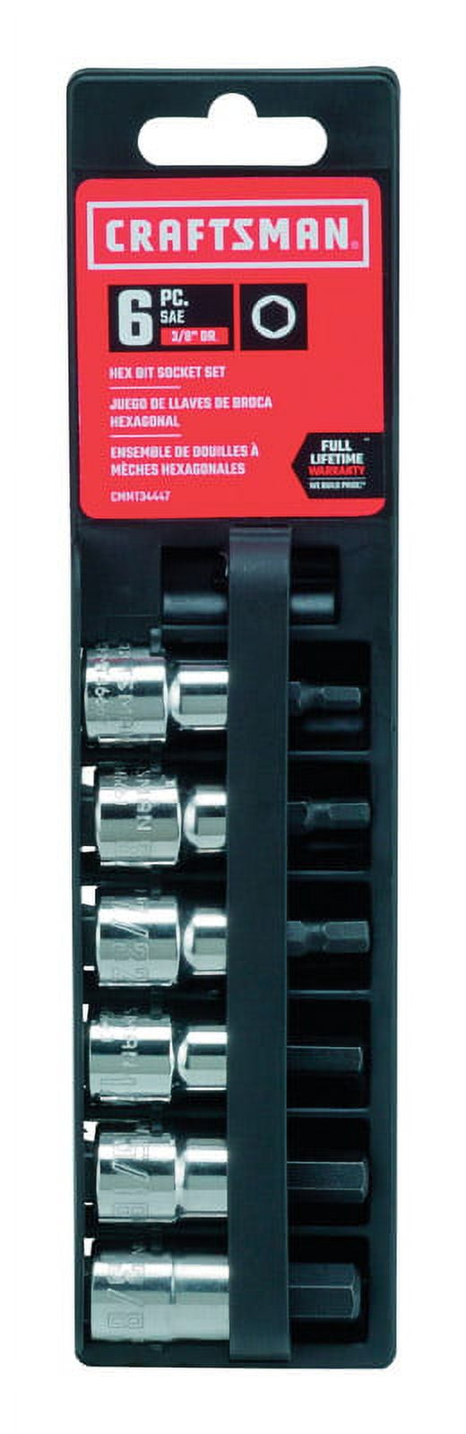 Craftsman Metric Hex Bit Socket Set, 6Pc - Walmart.com