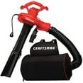 CRAFTSMAN 12-Amp Electric Leaf Blower/Vacuum & Mulcher for Powered Yard ...