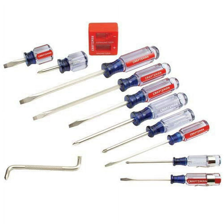 CRAFTSMAN 12 Piece Precision Screwdriver Set High Low Torque Satin Nickel Finish CMHT65044 Walmart