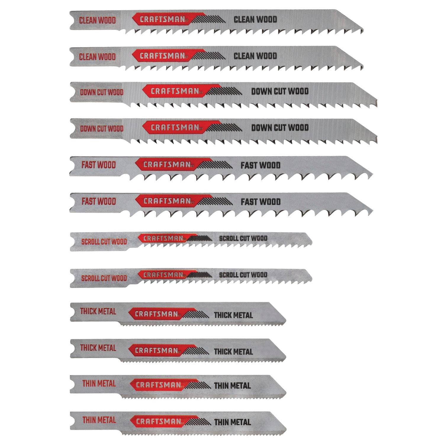 CRAFTSMAN Set U-shank High-carbon Steel Blade Set (12-Pack) - Walmart.com