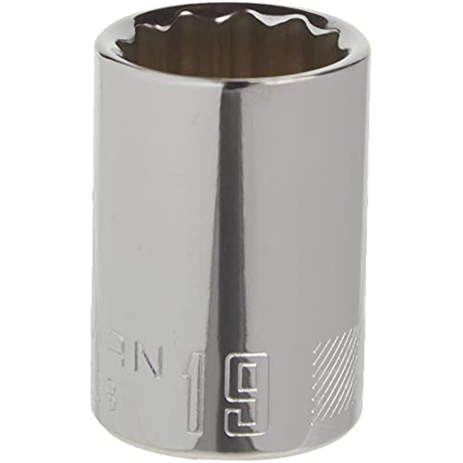 CRAFTSMAN Shallow Socket, Metric, 1/2-Inch Drive, 19mm, 12-Point ...