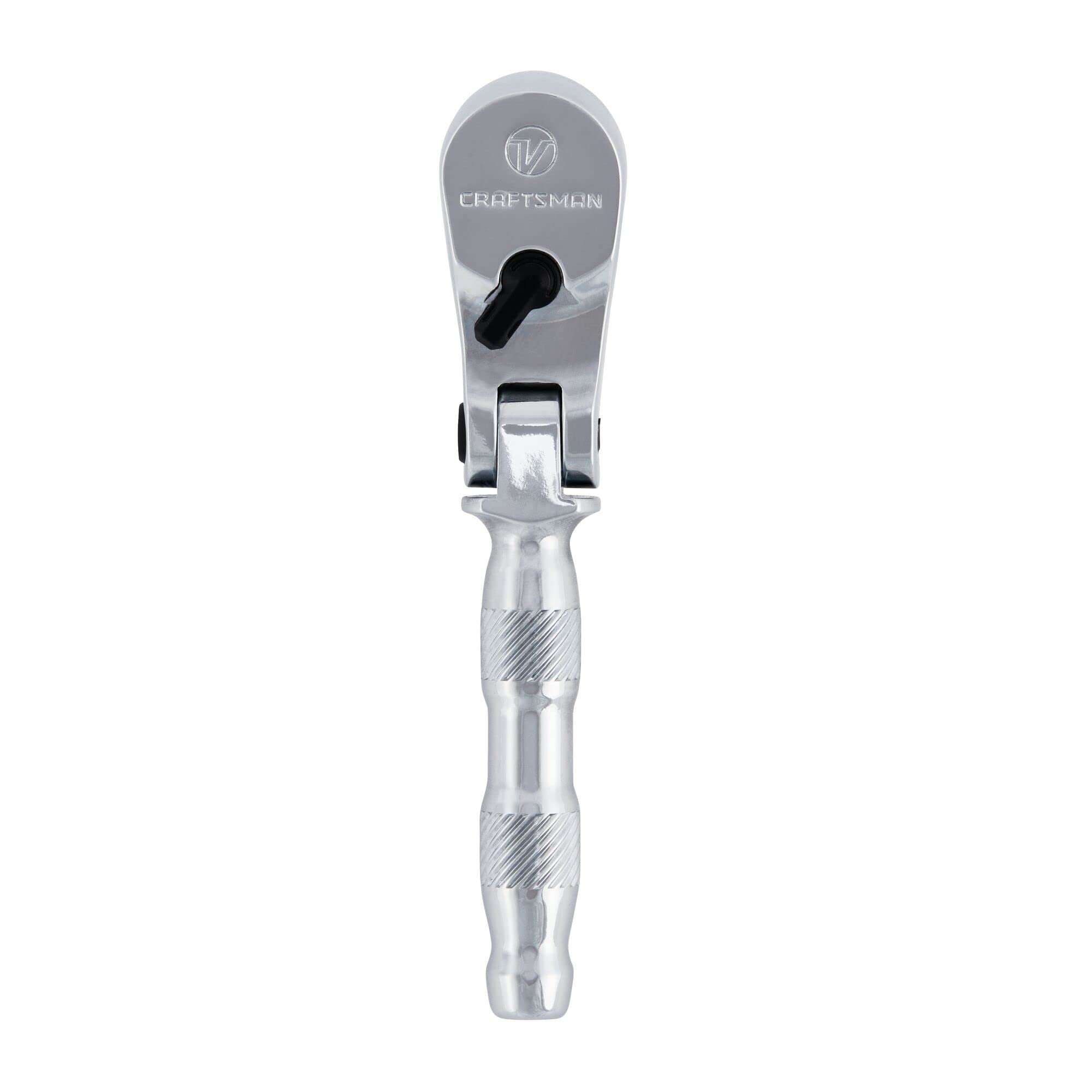 CRAFTSMAN V-SERIES Ratchet, 1/4 Inch Drive, 80-Tooth, Flexible Head ...