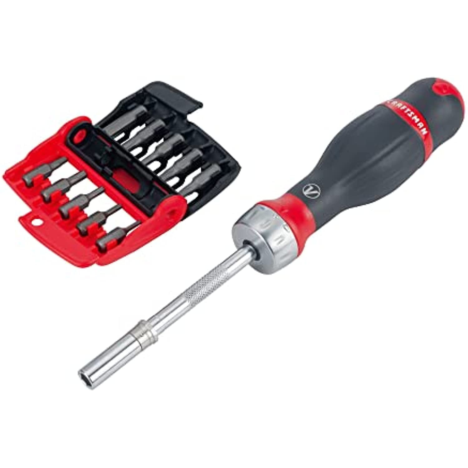 CRAFTSMAN V-SERIES Ratcheting Screwdriver Set with Assorted Multi-Bits ...