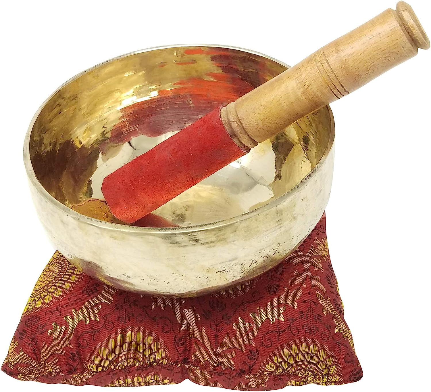 CRAFTSTRIBE 7" Handmade Crown Chatra Tibetan Singing Bowl Set ...