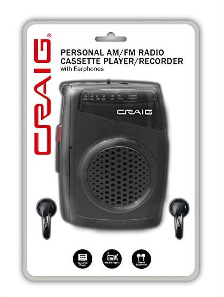 craig cs 2304 personal am/fm radio cassette player/recorder with ...