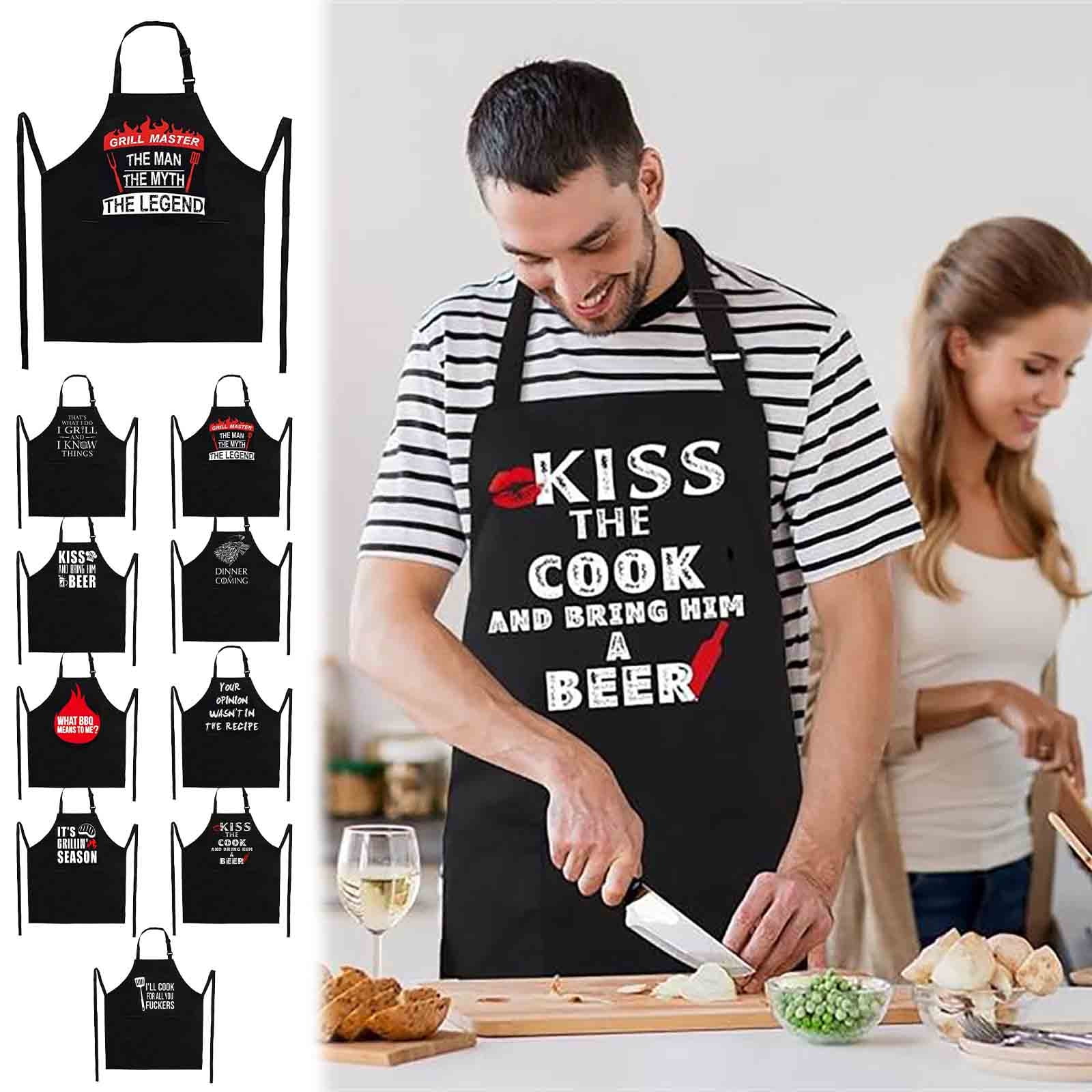 CRAMAX Aprons For Men Aprons For Chefs - Texted Aprons For Men And ...