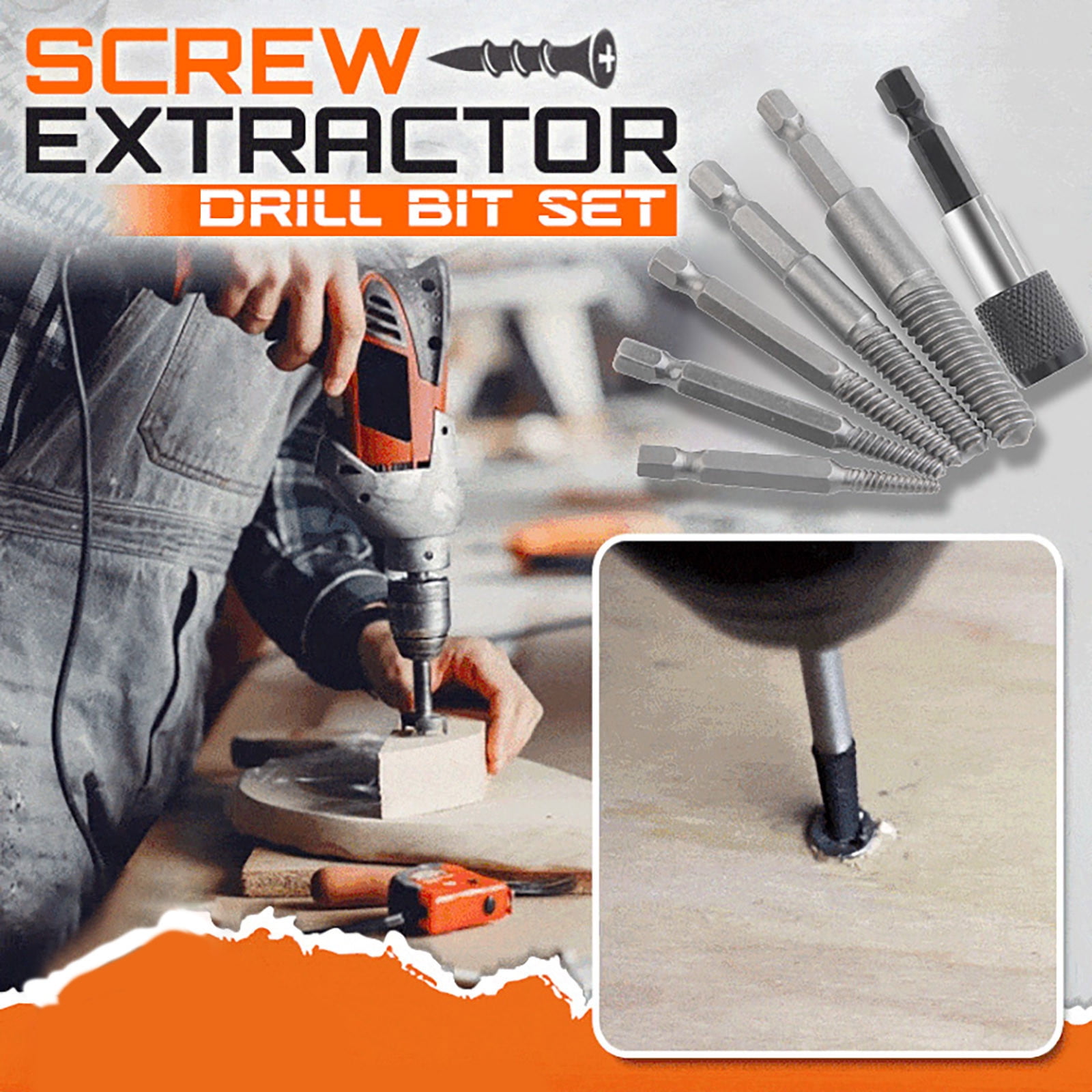 CRAMAX Damaged Screw Extractor Kit And Stripped Screw Extractor Set ...