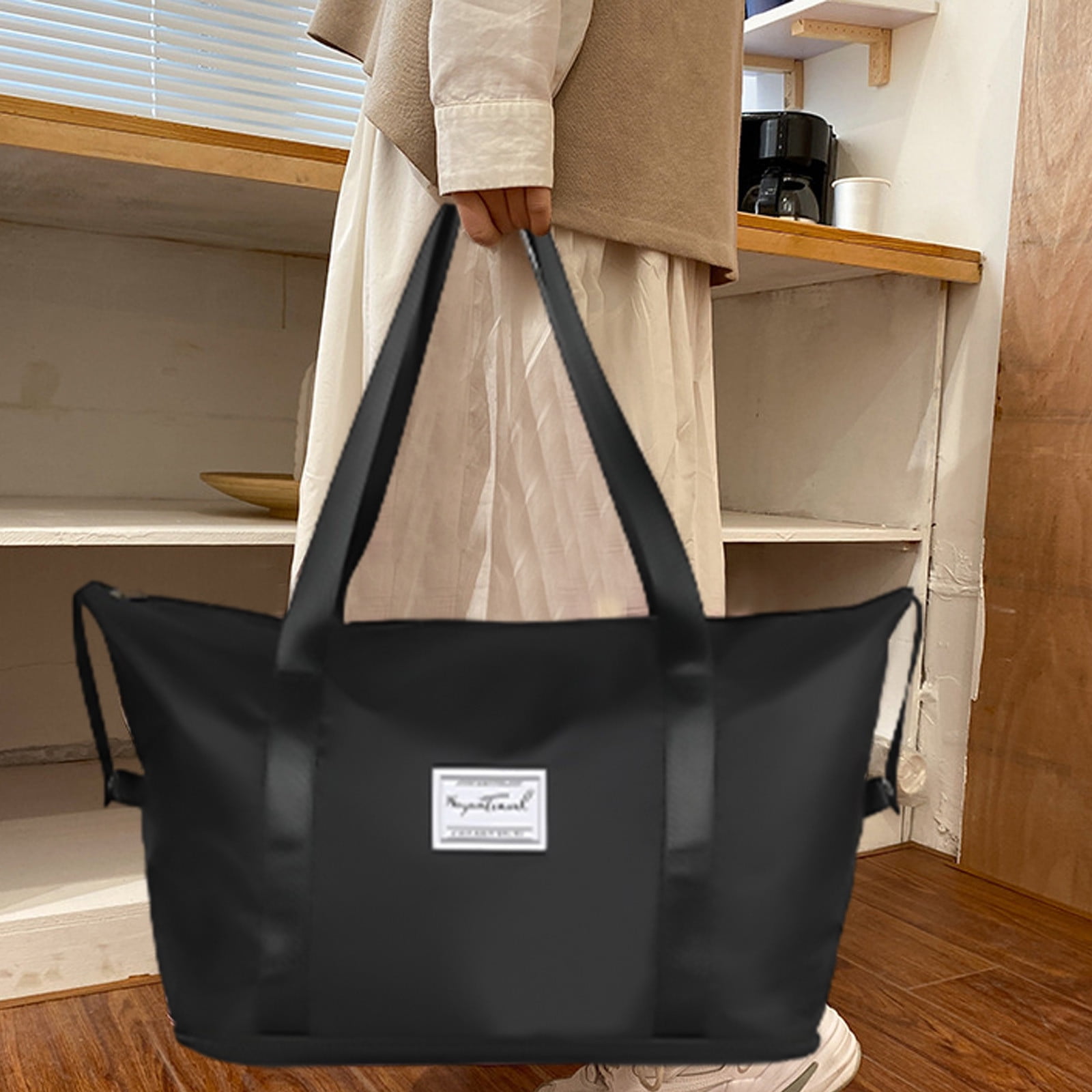 SINIMOKO Large Travel Tote Bag, Expandable Gym Tote Bag,Carry On ...