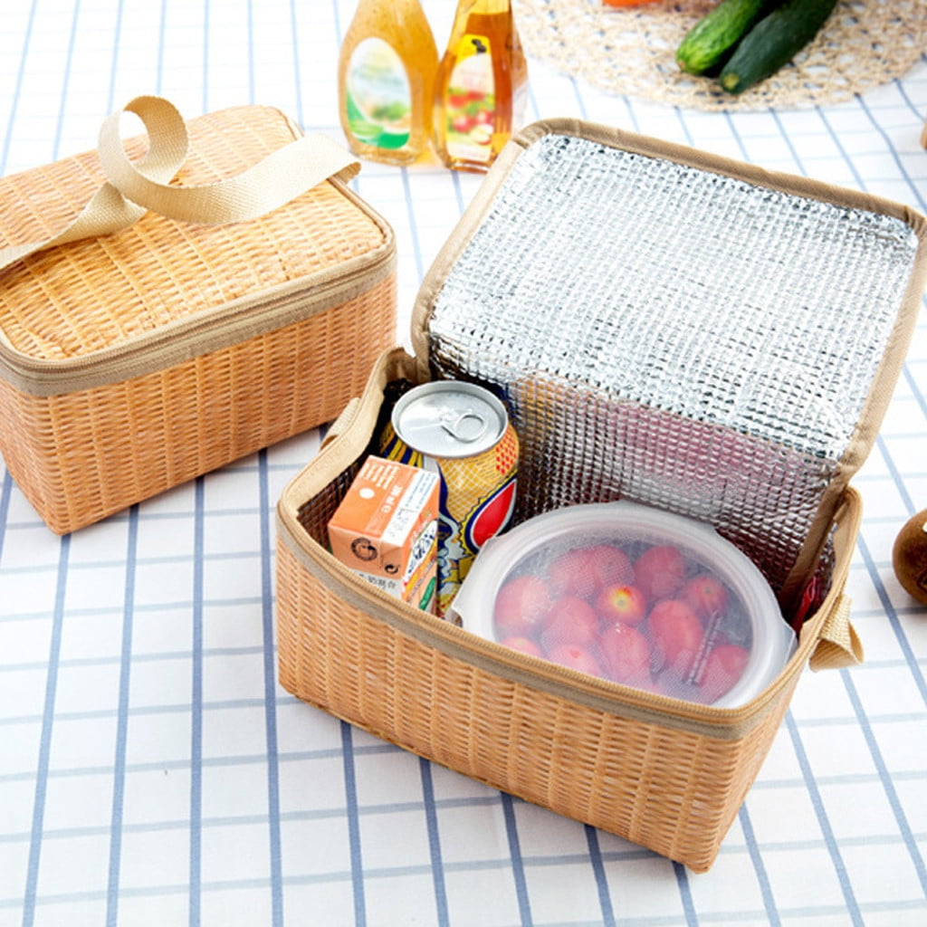 SINIMOKO Portable Insulated Thermal Cooler Lunch Box Tote Storage Bag ...