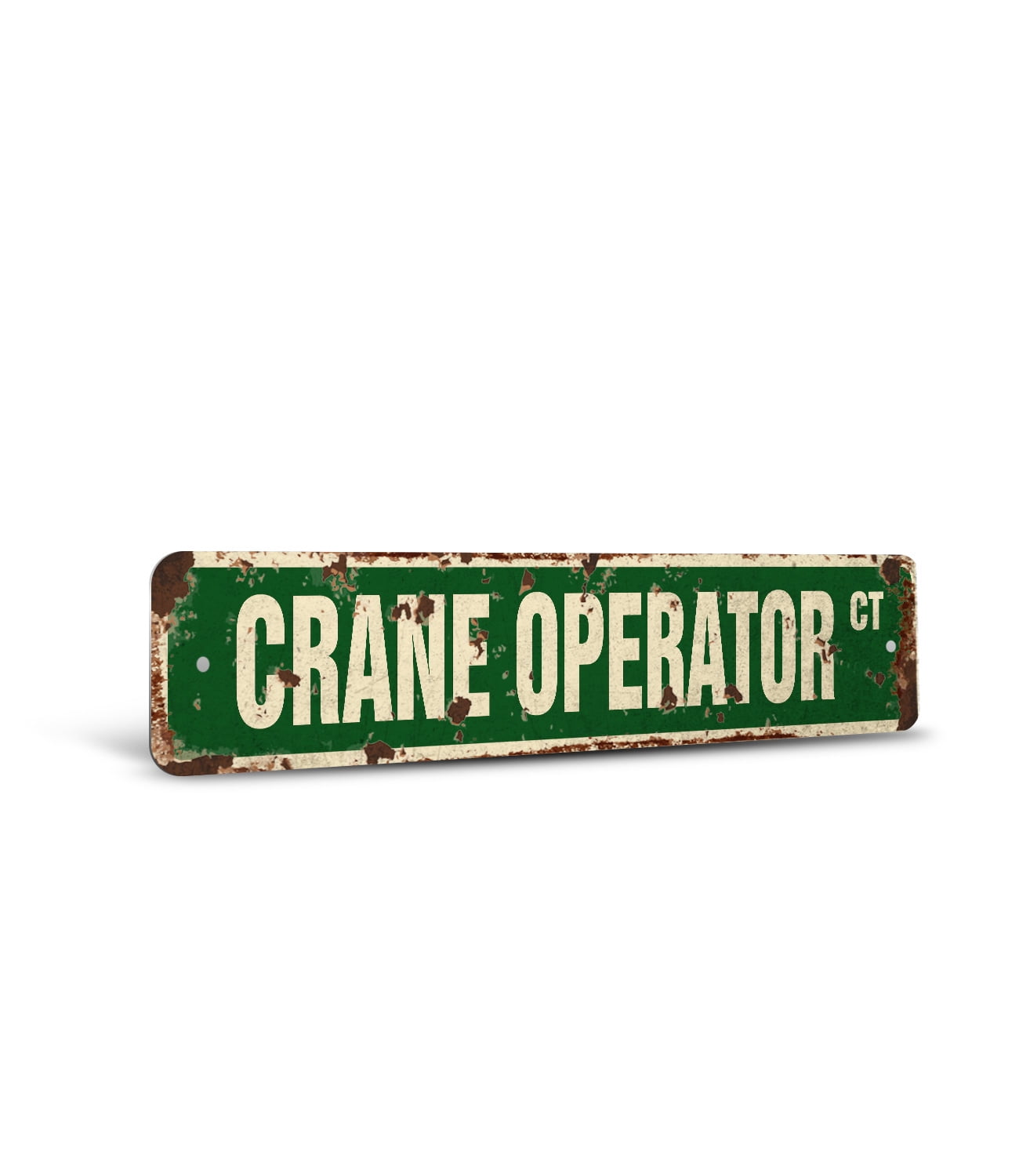 CRANE OPERATOR Vintage Style Rustic Street Sign – Heavy Equipment ...