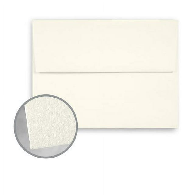 Crane's Lettra A7 Pearl White Envelopes - 32 lb Writing, 100% Cotton, 200 per Box (5 1/4 x 7 1/4 ...