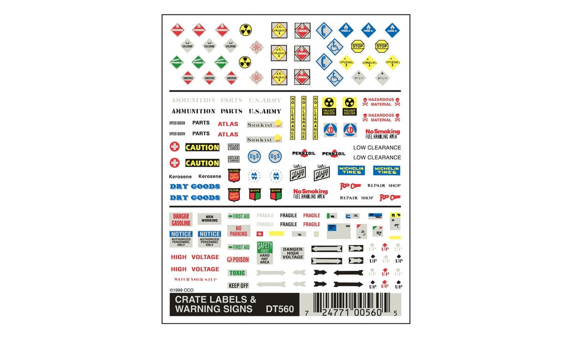 CRATE LABELS & WARNING SIGNS - Walmart.com