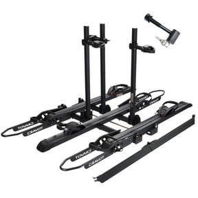 CRAVOT E2(25) Foldable Hitch 2-Bike Rack, 5" Fat Tire Support, Fits RV ...