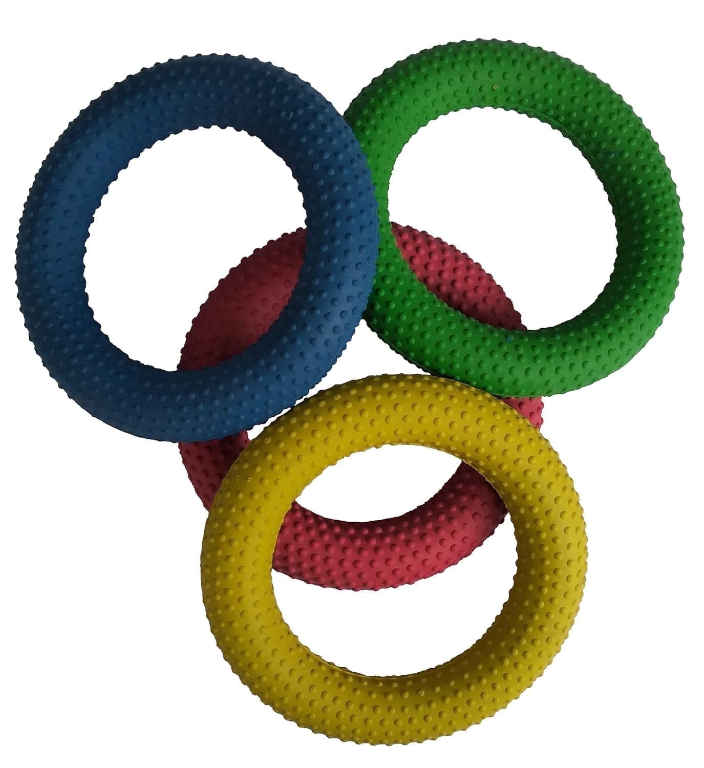 Multicolor Textured Rubber Ring Discs for Adult Outdoor & Lawn Games ...