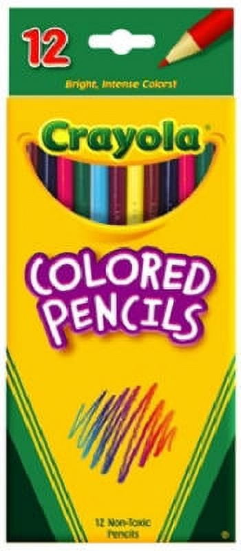 CRAYOLA 12CT Long Assorted Colors Colored Pencils, 1 Pack - Walmart ...