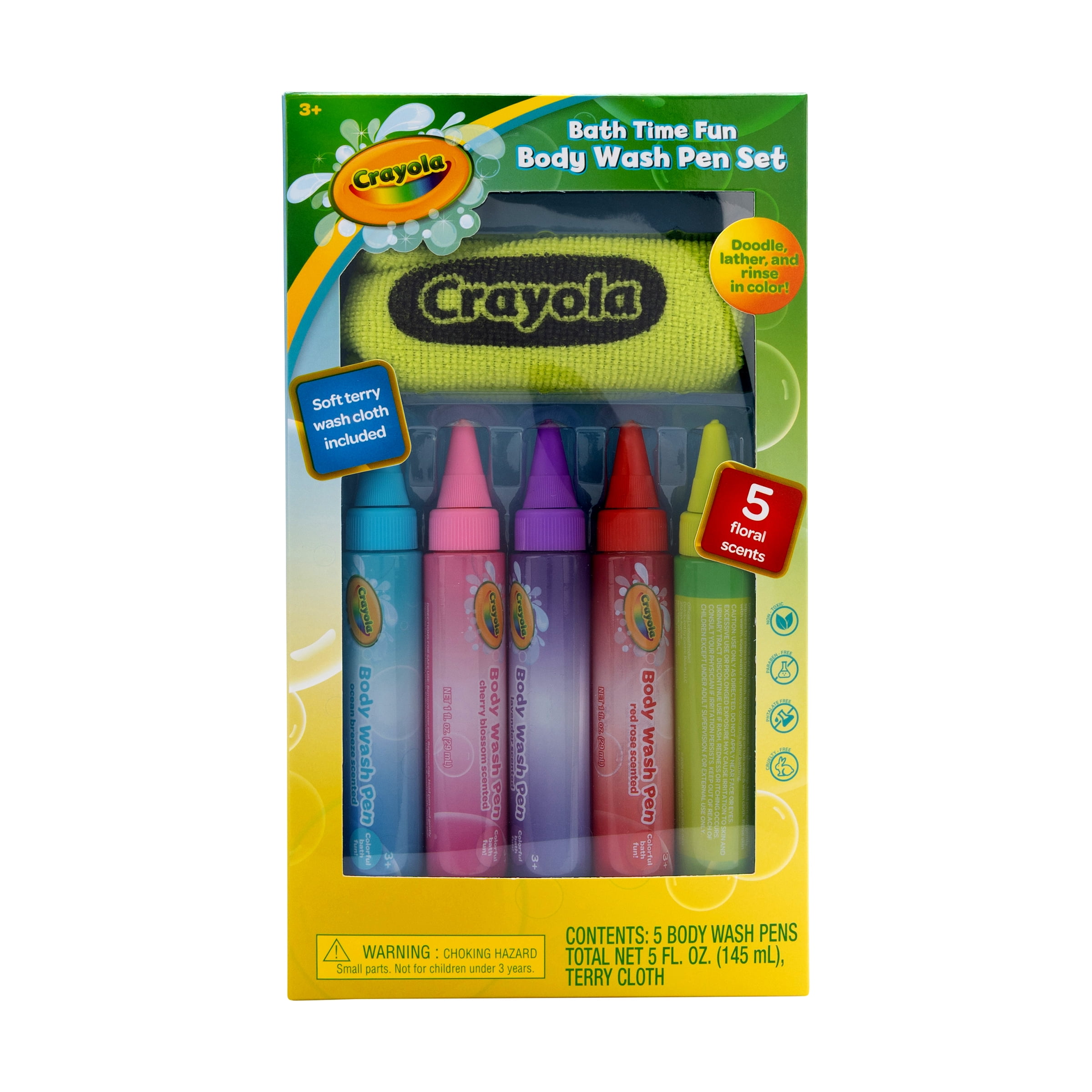Crayola Body Wash Pen Set, 6 Pieces, 5oz - Walmart.com