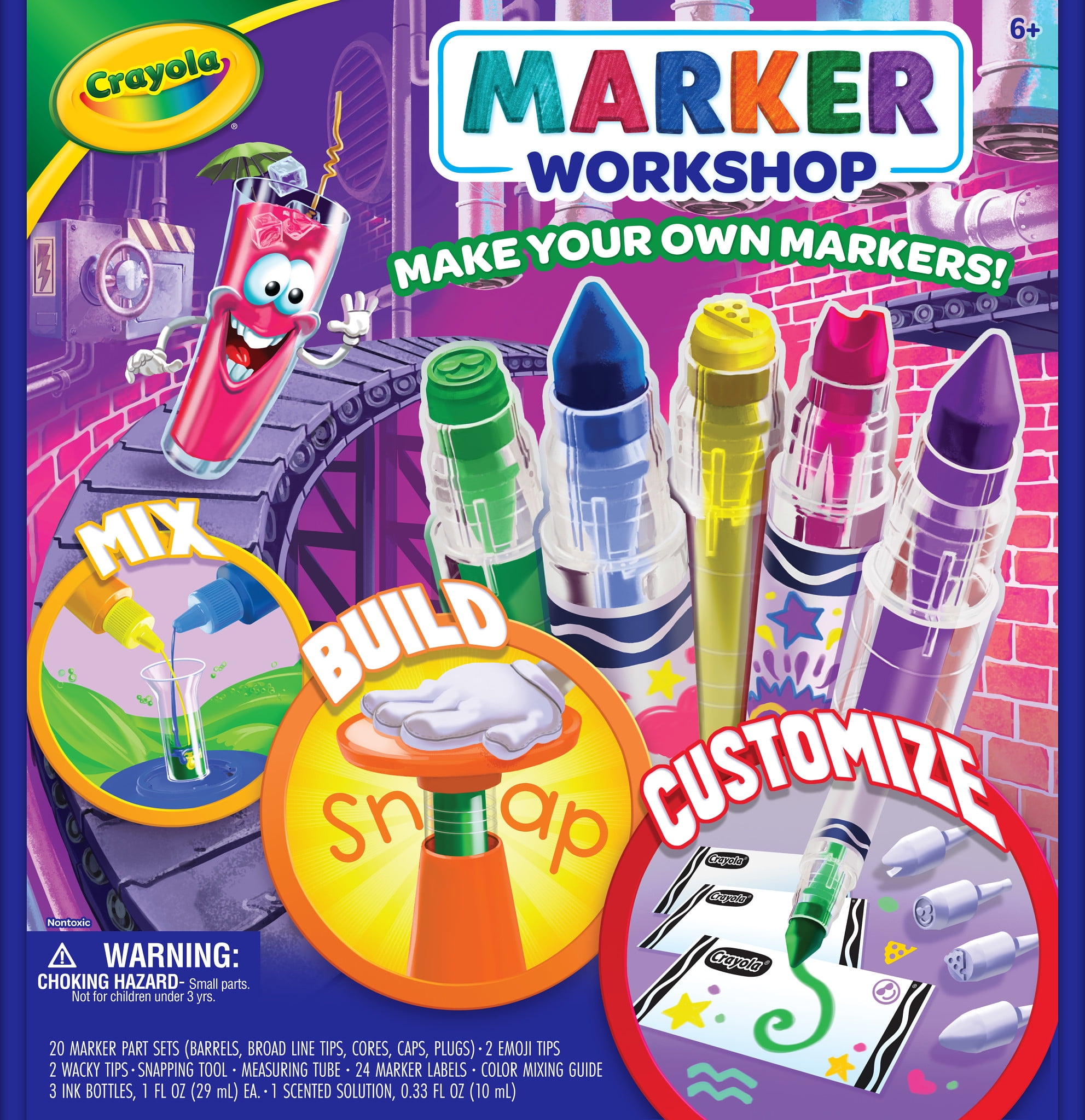 Crayola Marker Maker Art Set for Kids, Scented & Emoji Markers, DIY ...