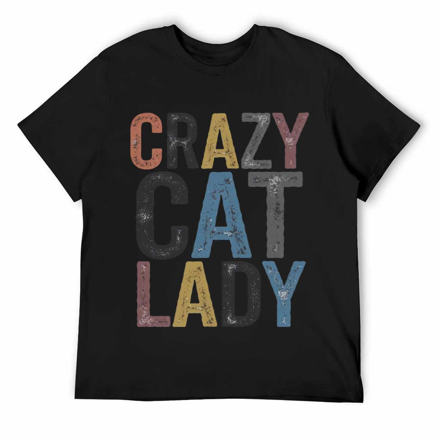 CRAZY CAT LADY Definition Magic Brown Water For Fun People T Shirt T ...