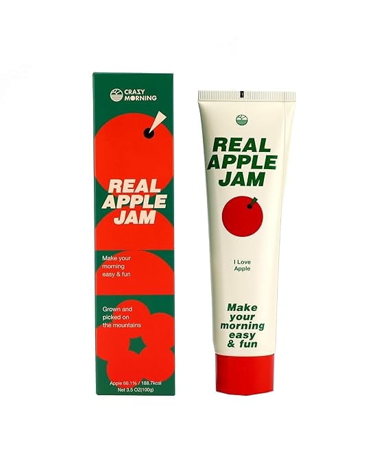 CRAZY MORNING Real Jam Marmalade Paste Tube Type (100g/3.38fl.oz.) 100% ...