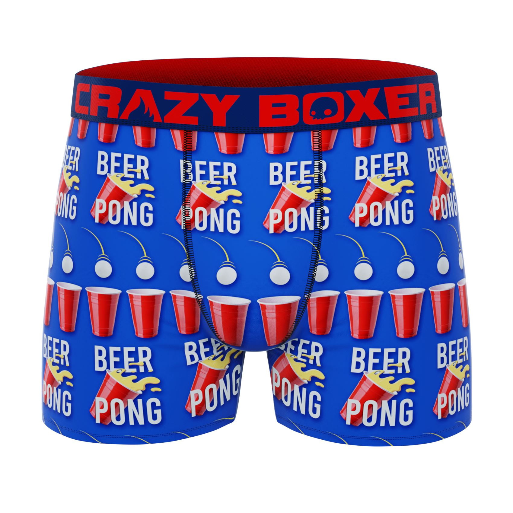 CRAZYBOXER Beer Men's Boxer Brief - Walmart.com