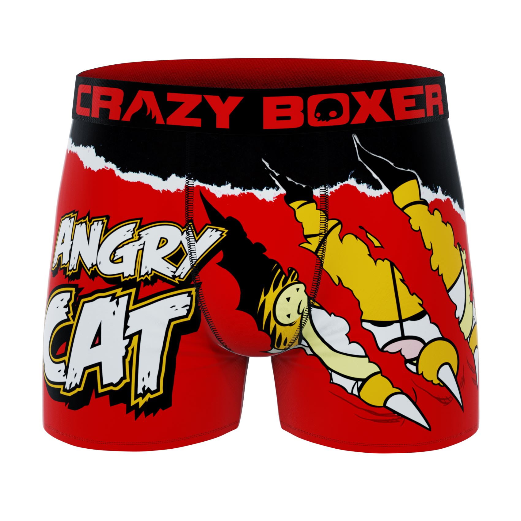 CRAZYBOXER Garfield Angry Cat Men's Boxer Briefs - Walmart.com