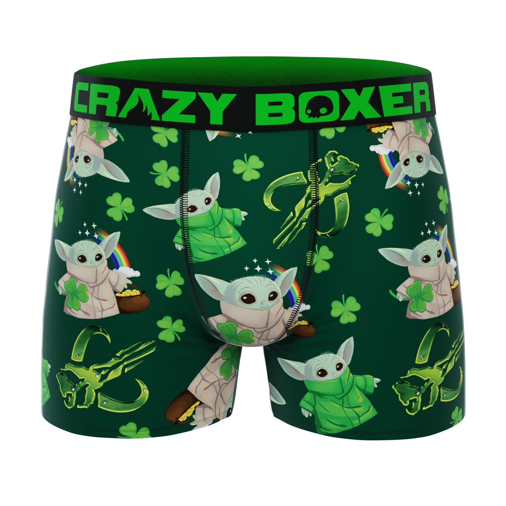 CRAZYBOXER Mandalorian St Patrick Men's Boxer Briefs - Walmart.com