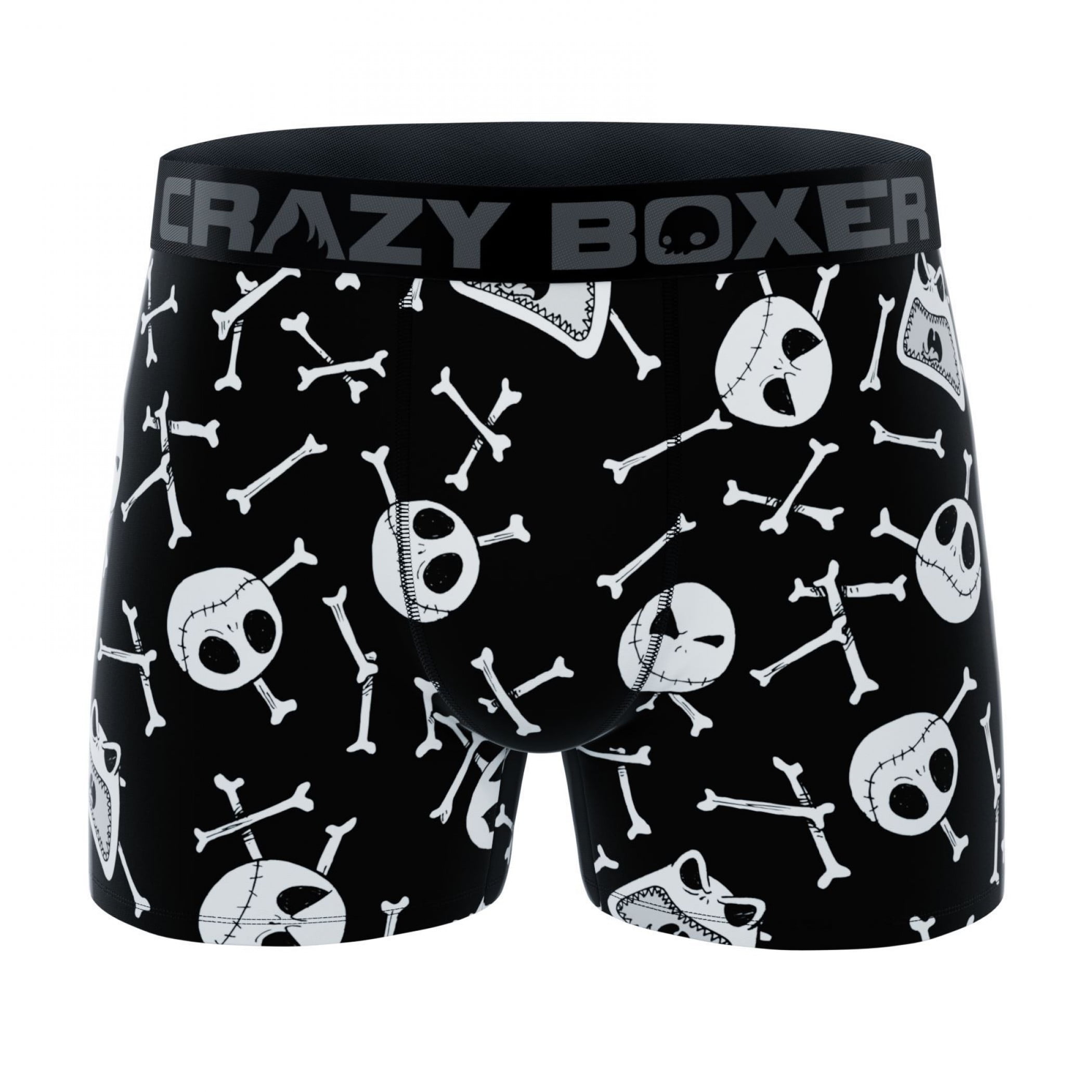 CRAZYBOXER Men's Disney Bone Nightmare Before Xmas Boxer Briefs ...