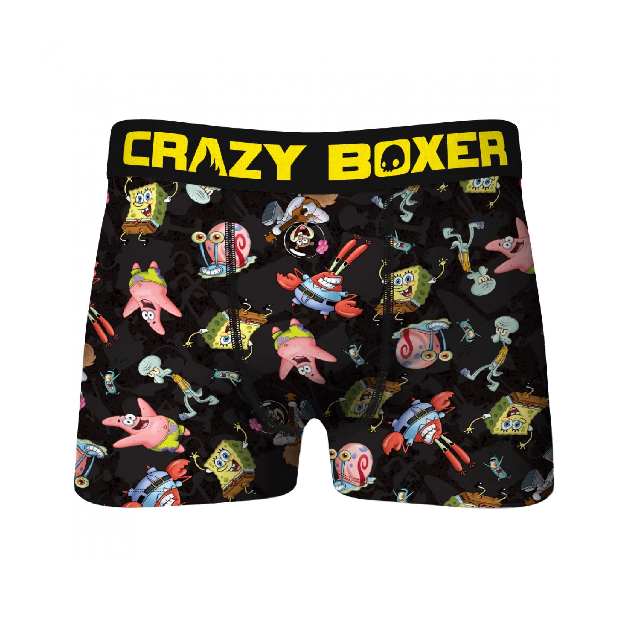 CRAZYBOXER Men's SpongeBob All Over Breathable Soft Boxer Briefs ...