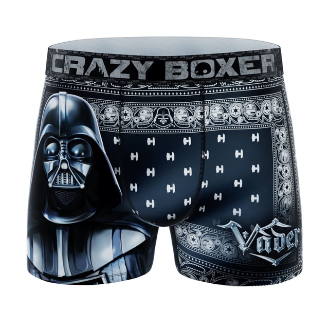 CRAZYBOXER Men's Star Wars Darth Vader Breathable Soft Boxer Briefs ...