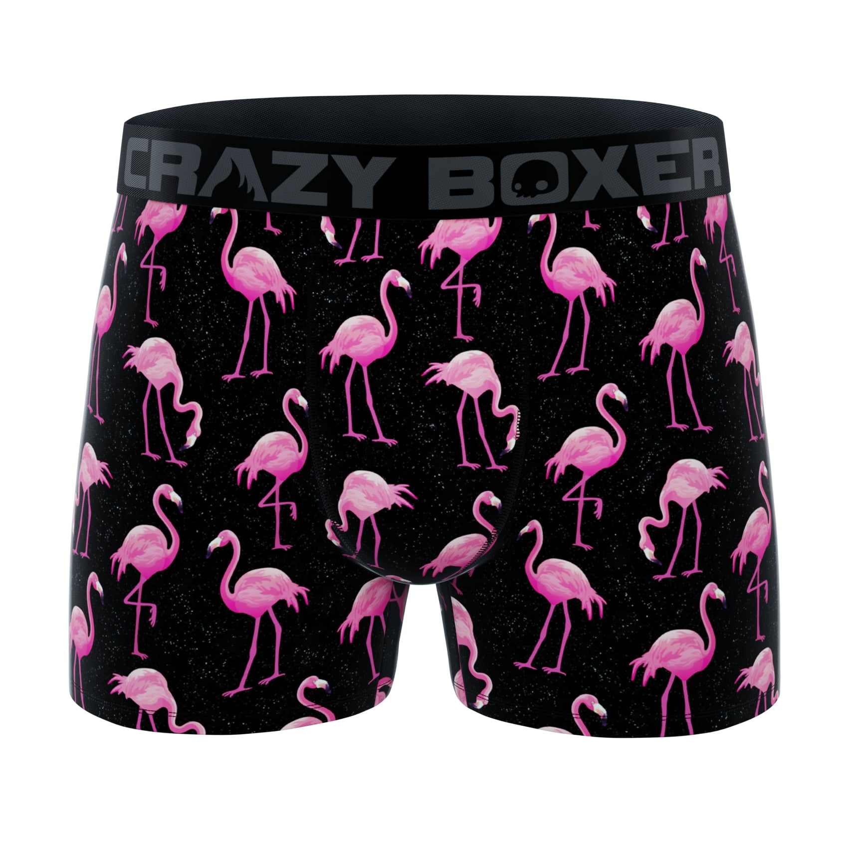 CRAZYBOXER Men's Tropical Flamingo Breathable Soft Boxer Briefs ...