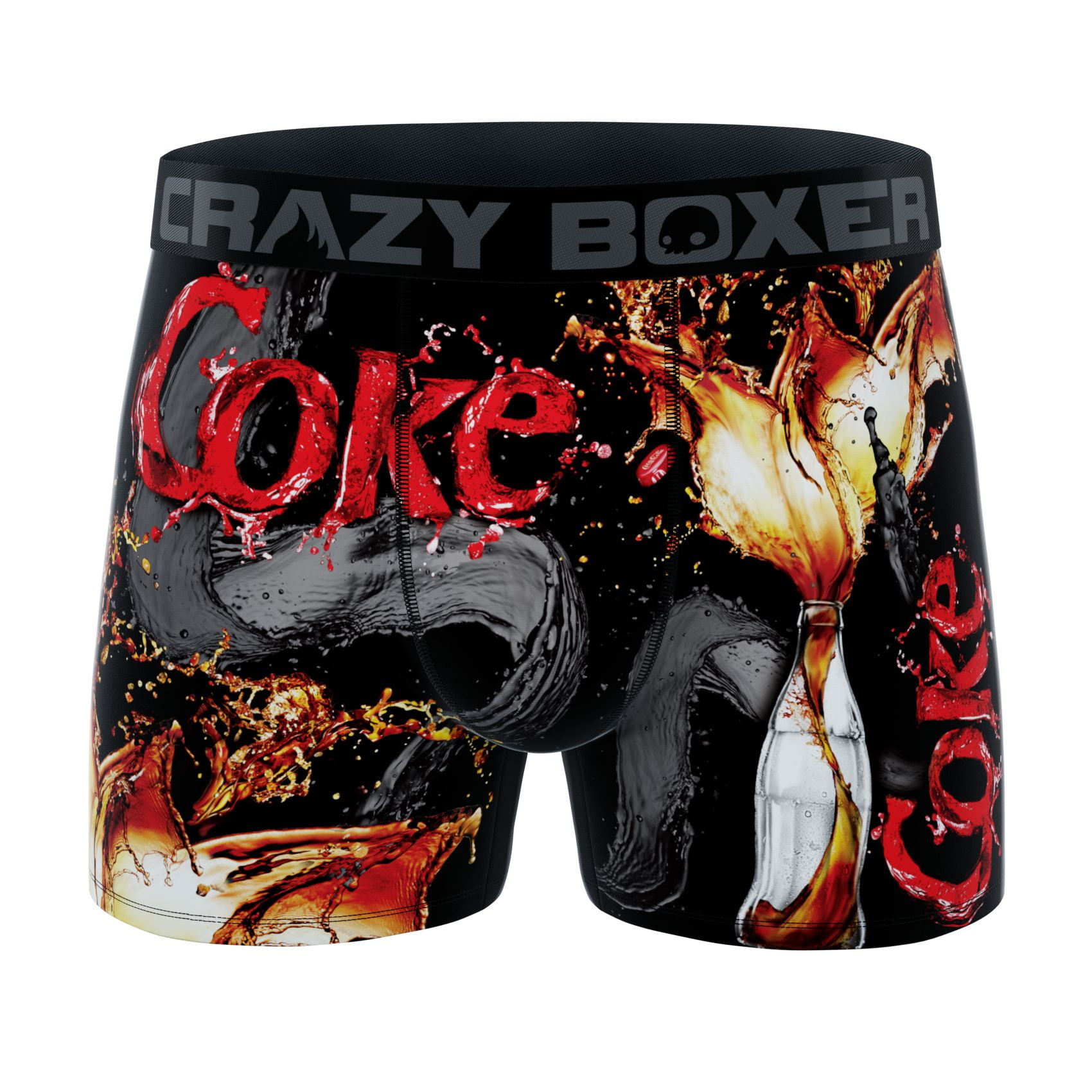 CRAZYBOXER Men's Underwear Coca Cola Resistant Stretch Boxer Brief ...