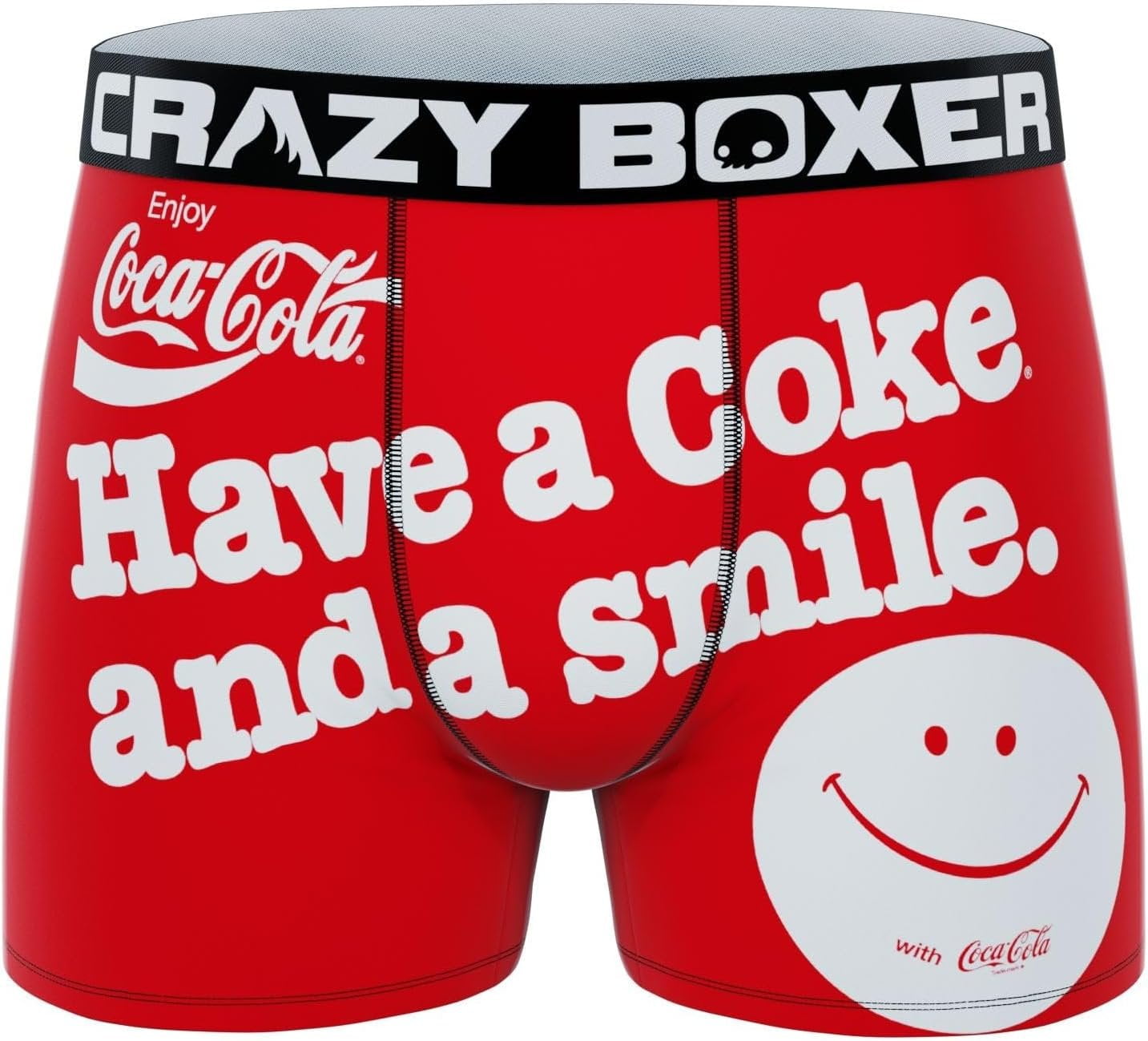 CRAZYBOXER Men's Underwear Coca Cola Stretch Breathable Boxer Brief ...