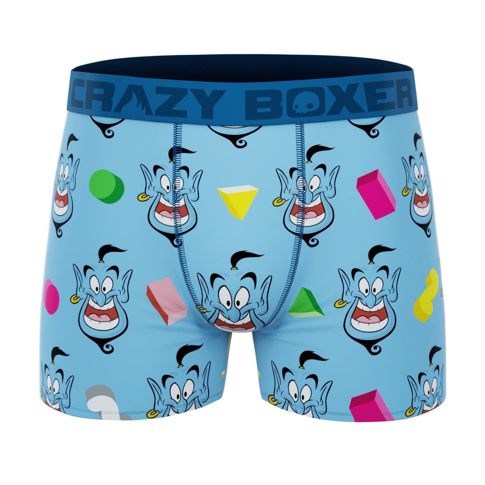 CRAZYBOXER Men's Underwear Disney Classic Aladdin Stretch Boxer Brief ...