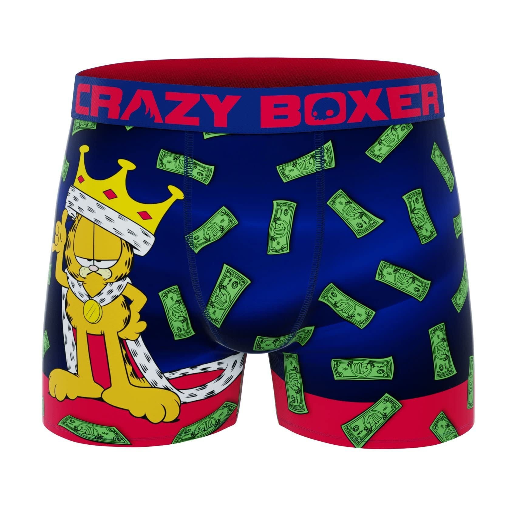 CRAZYBOXER Men's Underwear Garfield Breathable Boxer Brief Soft ...