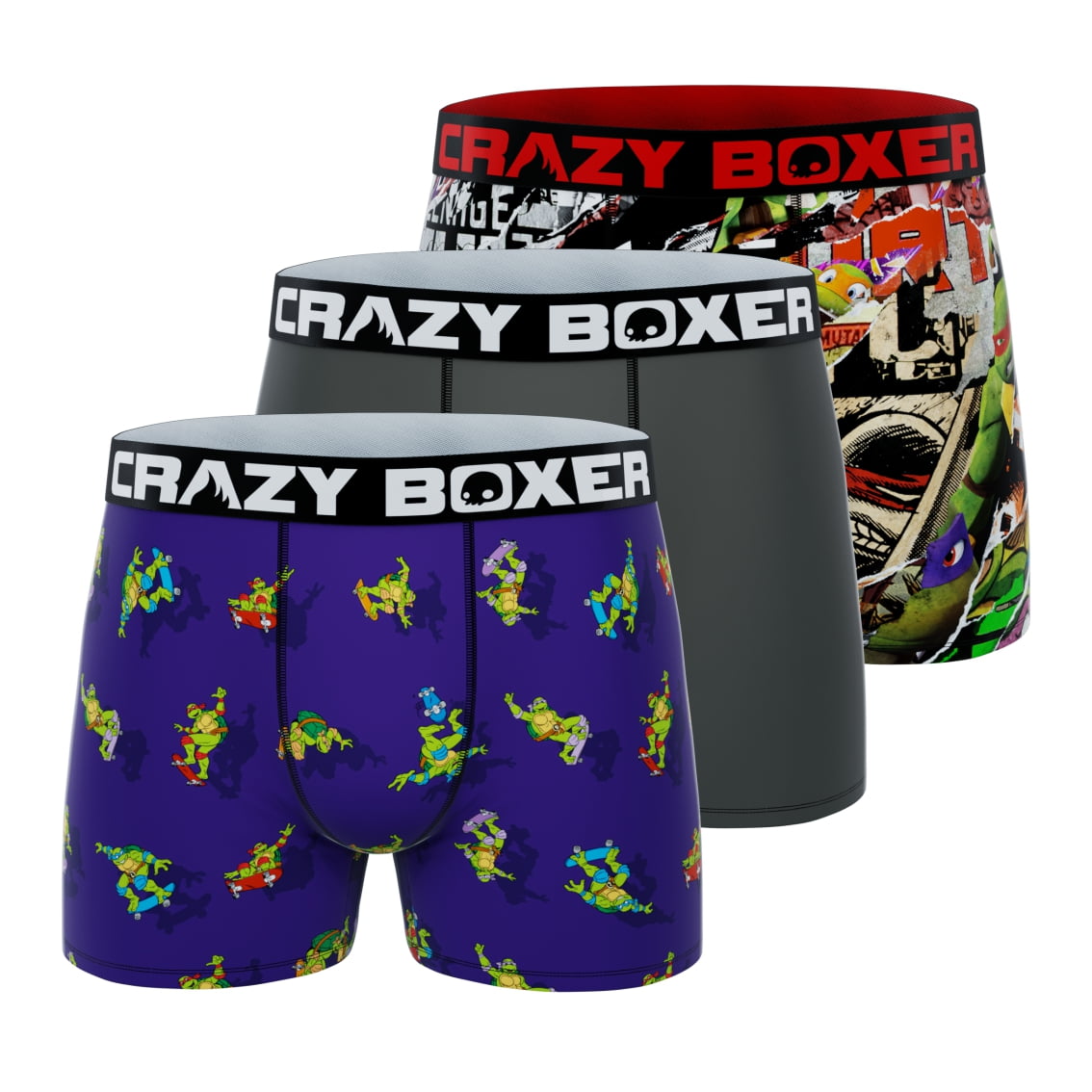 CRAZYBOXER TMNT Men's Boxer Briefs, Breathable, Stretch, Freedom of ...