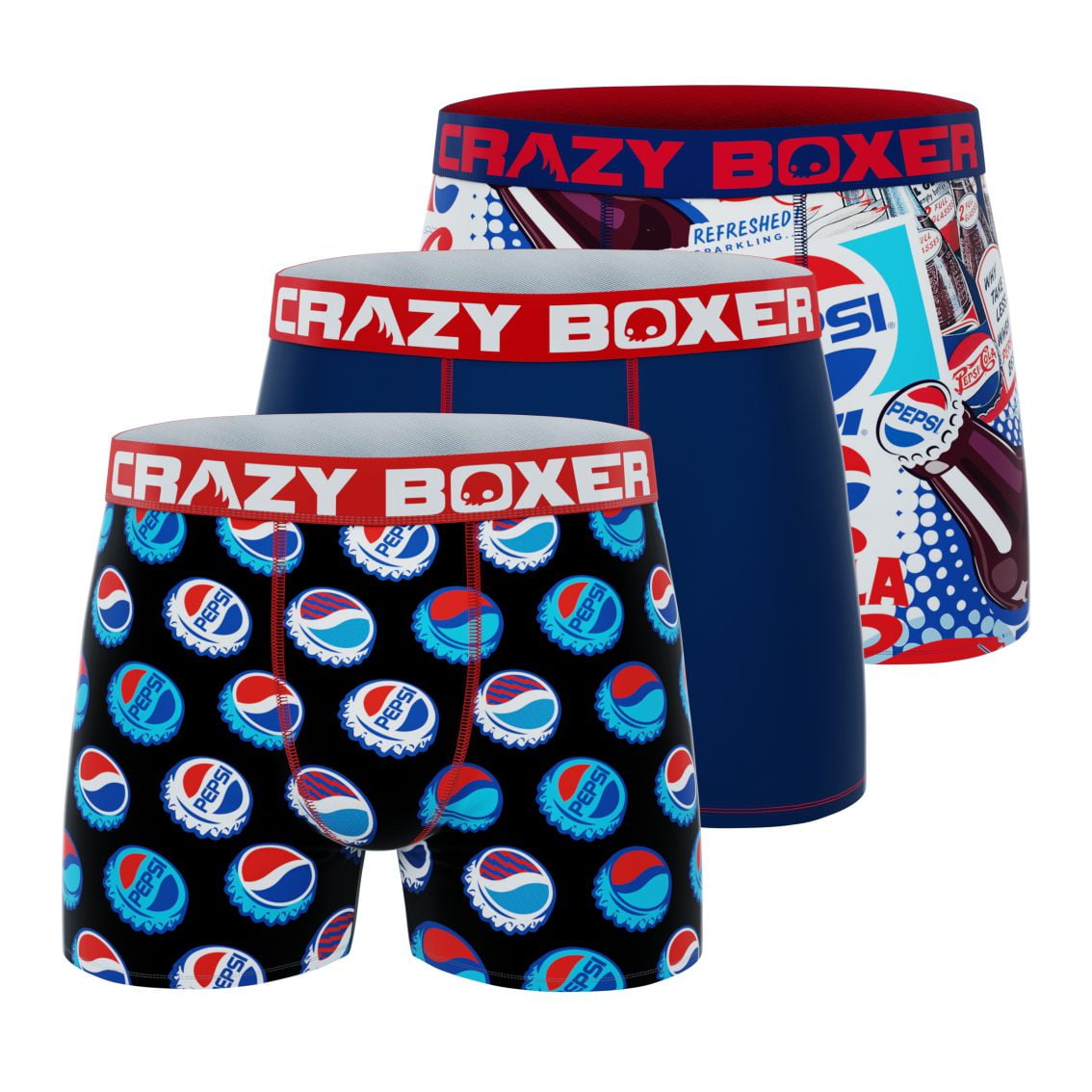 CRAZYBOXER Men's Underwear Pepsi Soft Resistant Boxer Brief Breathable ...