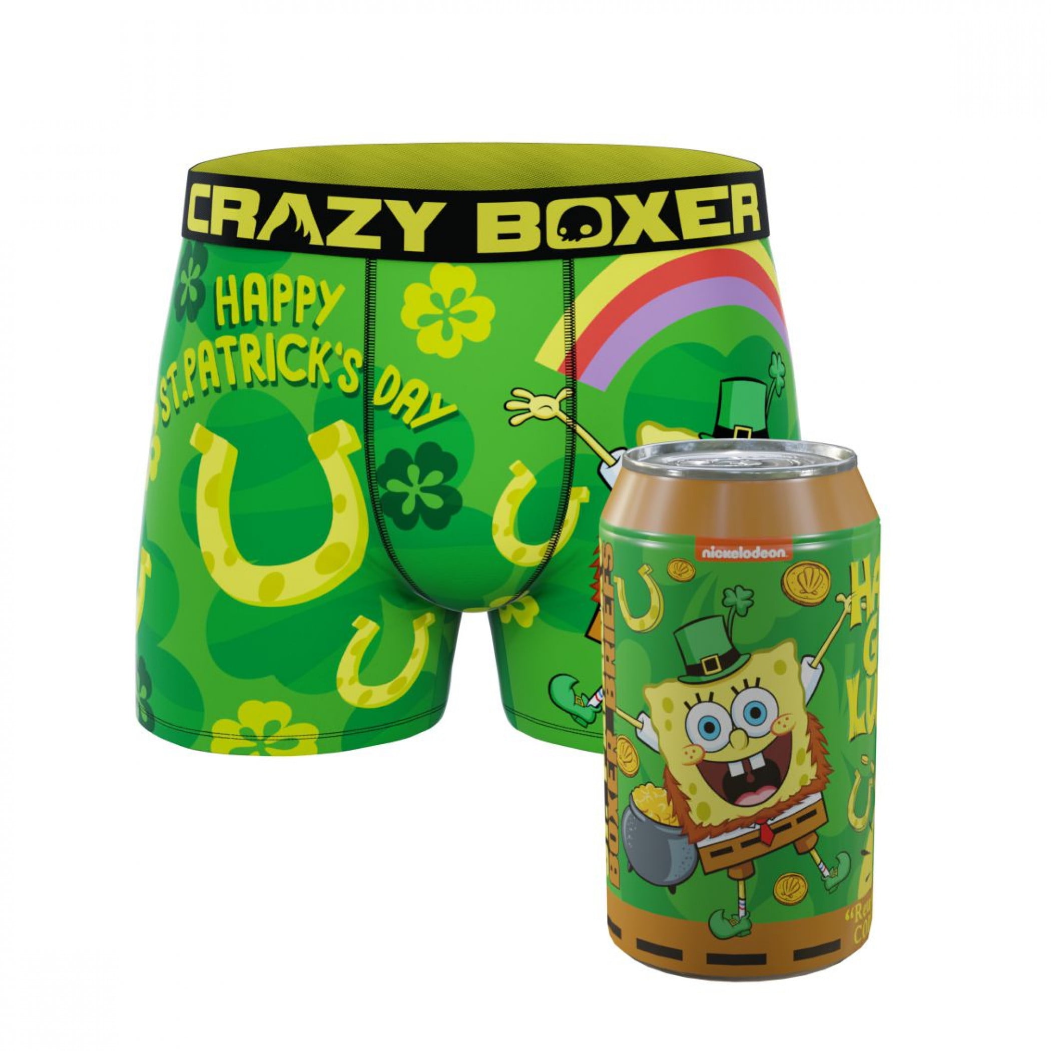 CRAZYBOXER Men's Underwear SpongeBob St Patrick Freedom of movement ...