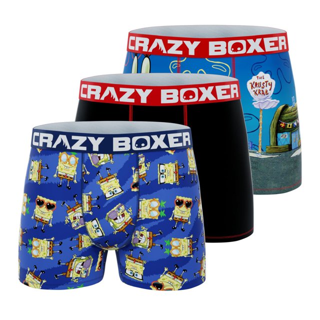 CRAZYBOXER Men's Underwear Spongebob Squarepants Breathable Comfortable ...