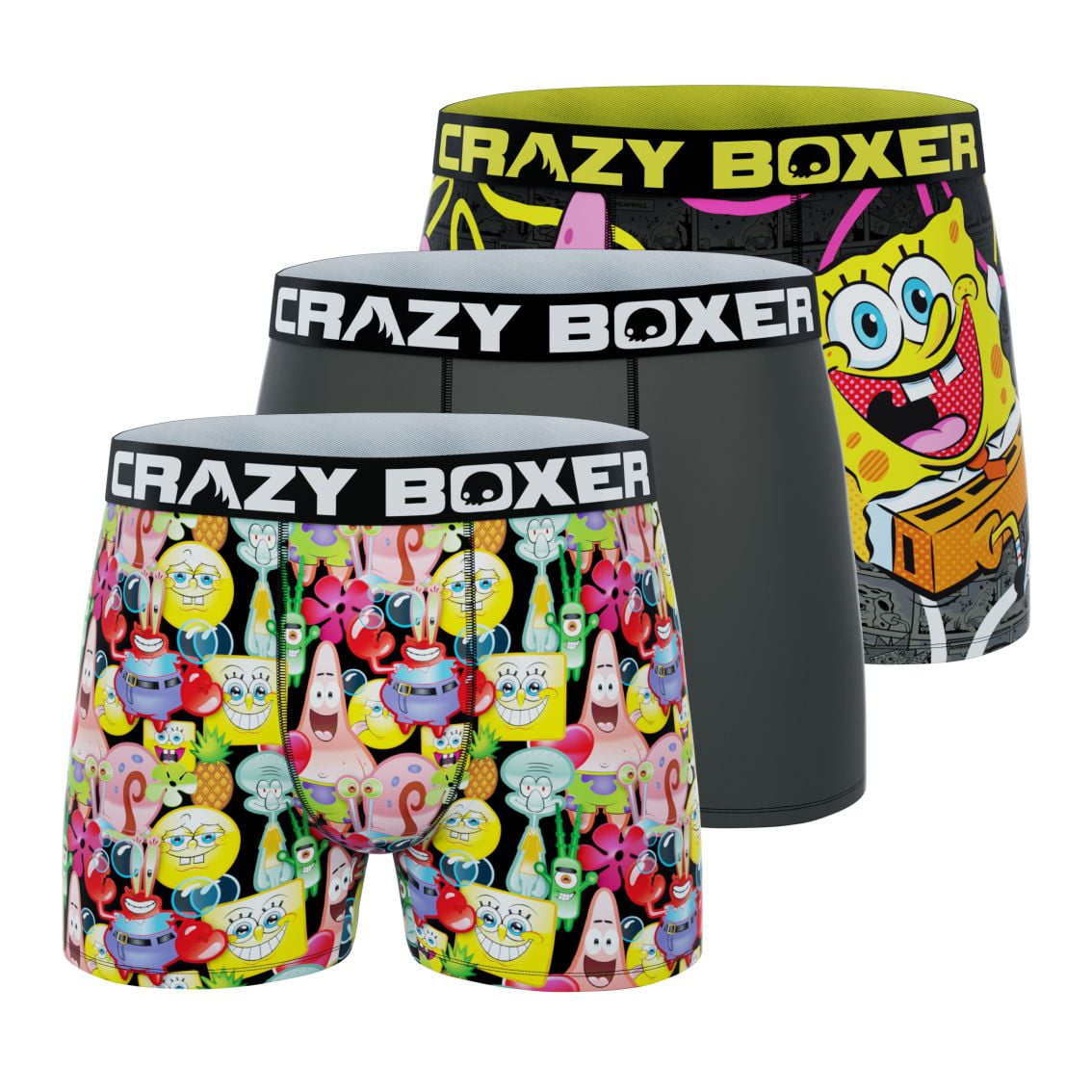 CRAZYBOXER Men's Underwear Spongebob Squarepants Original Breathable ...