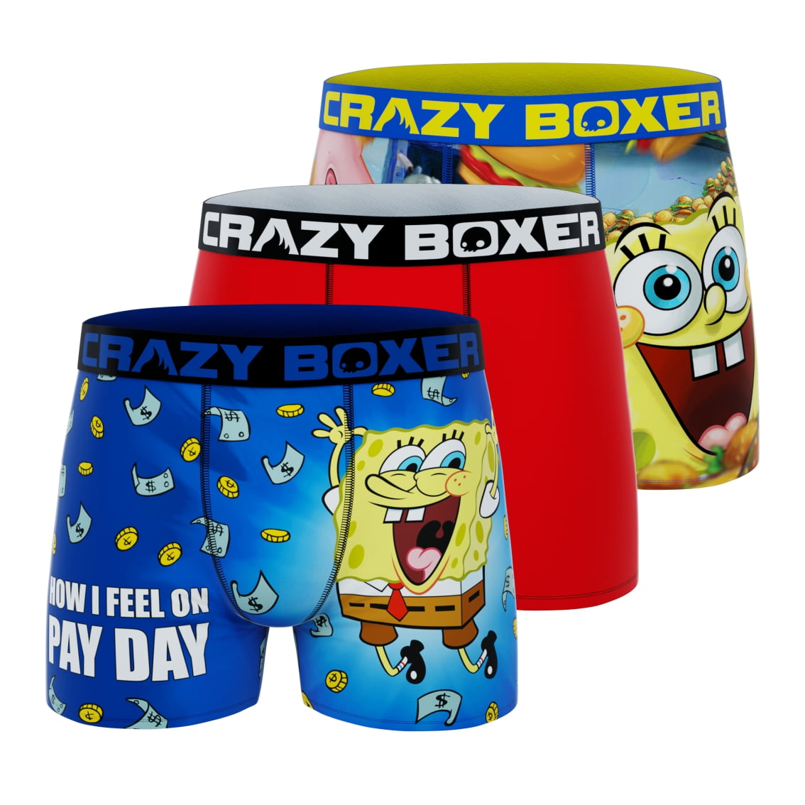 CRAZYBOXER Men's Underwear Spongebob Squarepants Original Breathable ...