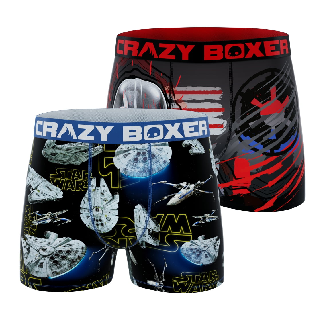 CRAZYBOXER Men's Underwear Star Wars Breathable Lightweight Boxer Brief ...