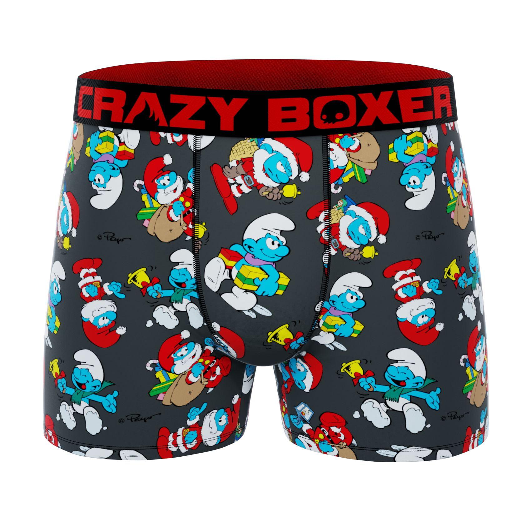 CRAZYBOXER Men's Underwear The Smurfs Resistant Breathable Boxer Brief ...