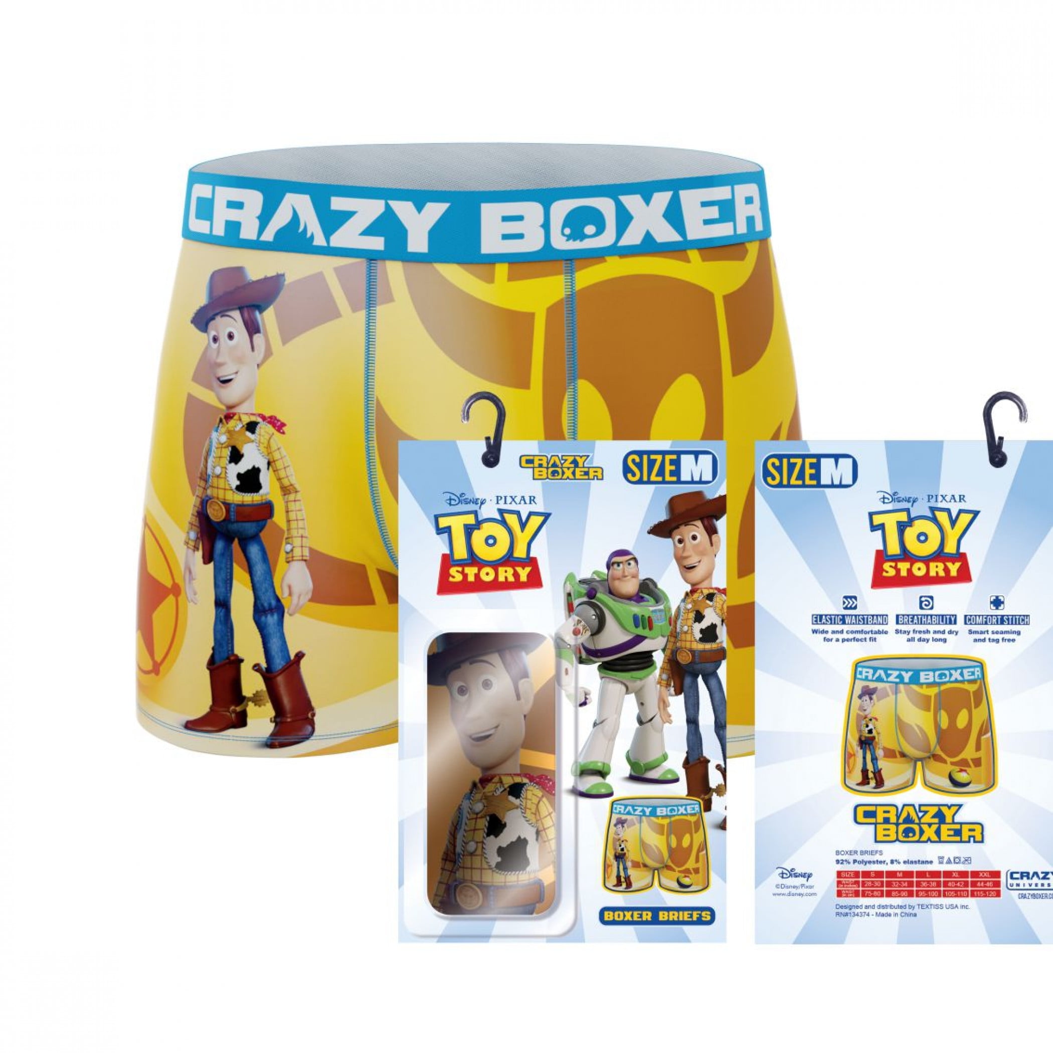 CRAZYBOXER Pixar Toy Story Star Ball Men's Boxer Briefs Figurine ...