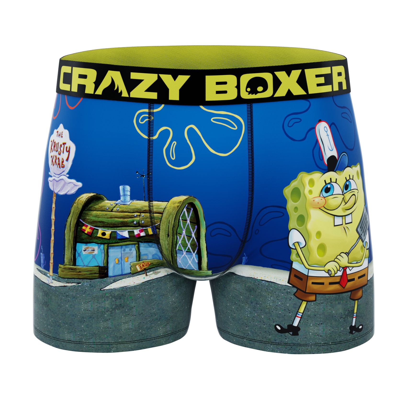 CRAZYBOXER SpongeBob Krusty Krab Men’s Boxer Briefs - Walmart.com