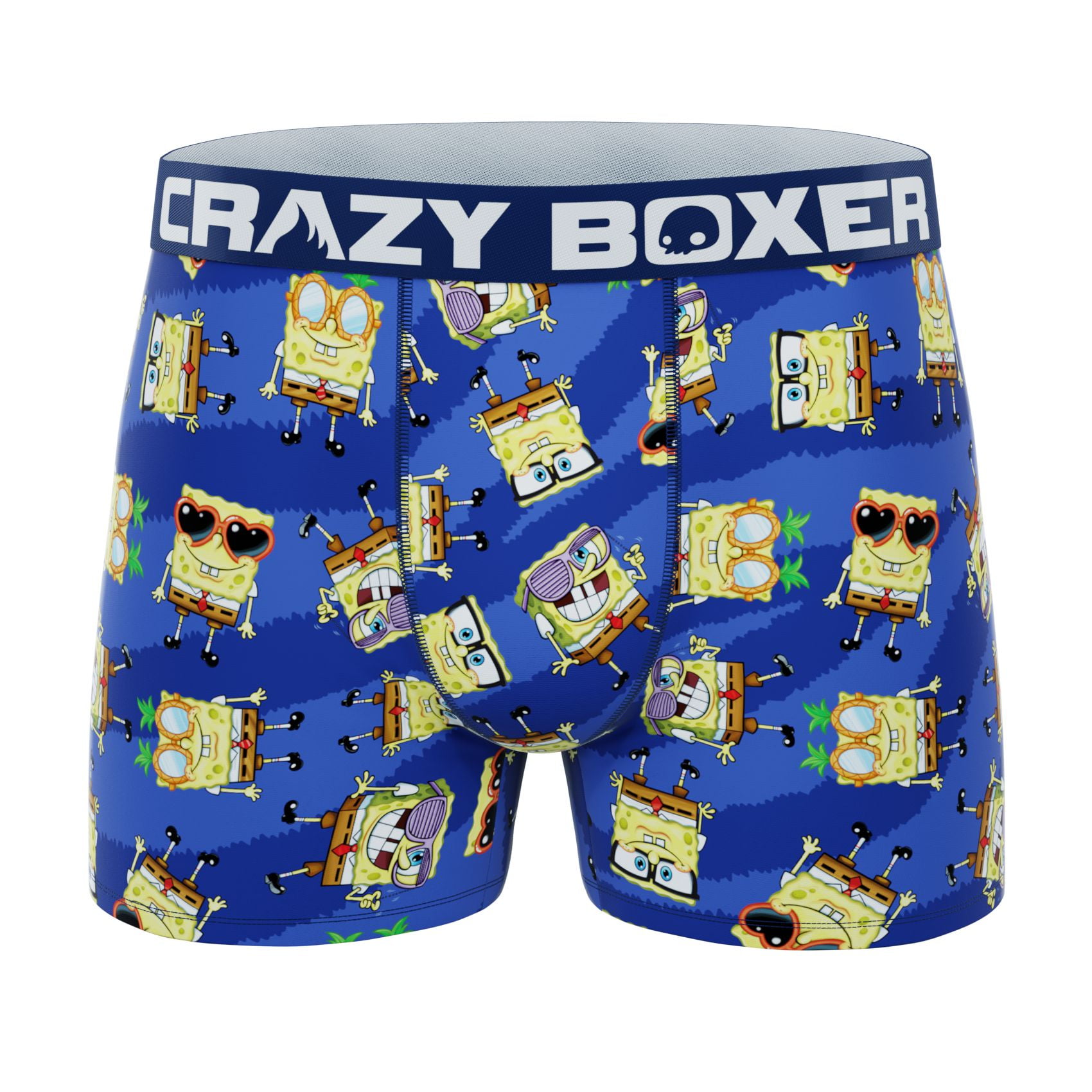 CRAZYBOXER Spongebob Glasses Men's Boxer Briefs - Walmart.com