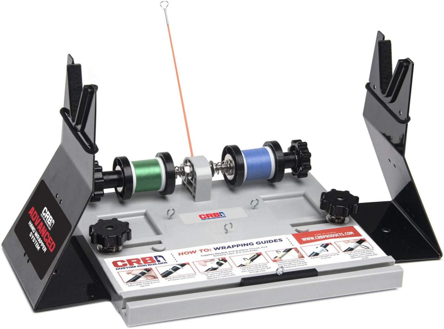 CRB Advanced Hand Wrapper System – 2 Spool Thread Tensioner & Rod Stand ...